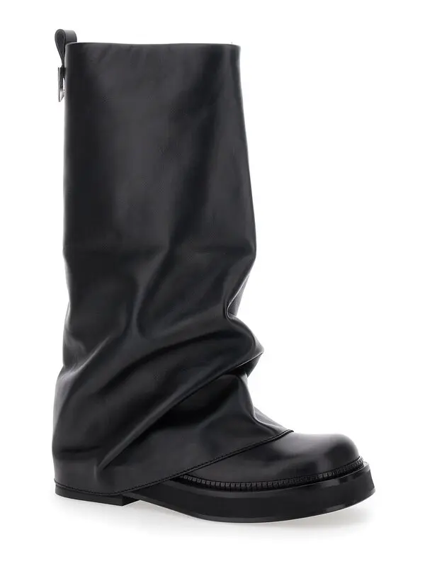 Attico Robin Square Toe Leather Boots - Multicolor