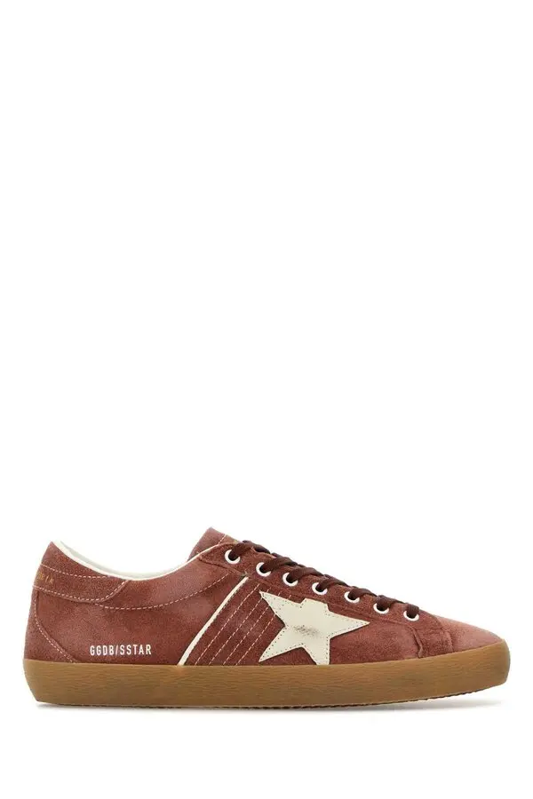 GOLDEN GOOSE Suede Super Star Sneakers - Red