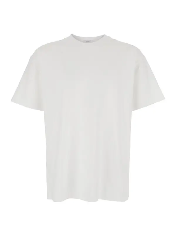 Givenchy Crewneck T-shirt With Logo Lettering On The Rear In Cotton - White