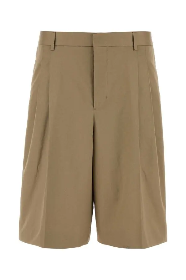 AMI Paris Cotton Bermuda Shorts - Gray