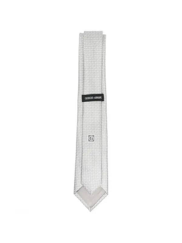 Giorgio Armani Geometric Pattern Silk Neck Tie