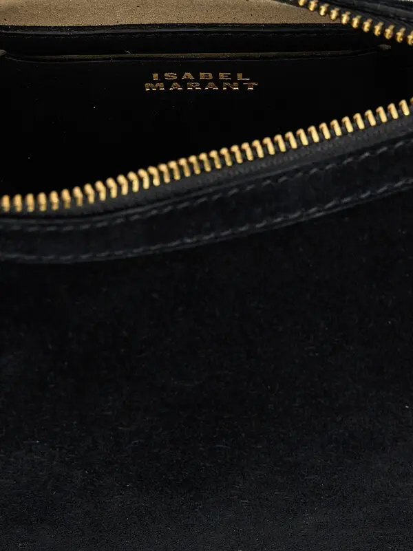 Isabel Marant Étoile Suede Oskan Shoulder Bag - Black