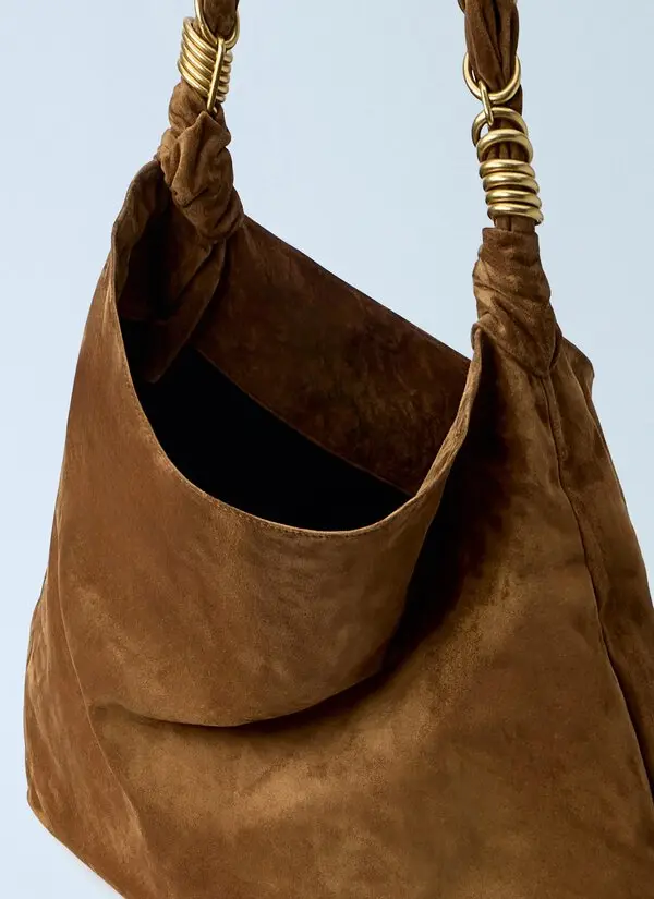 Saint Laurent Amalia Suede Shoulder Bag - Brown