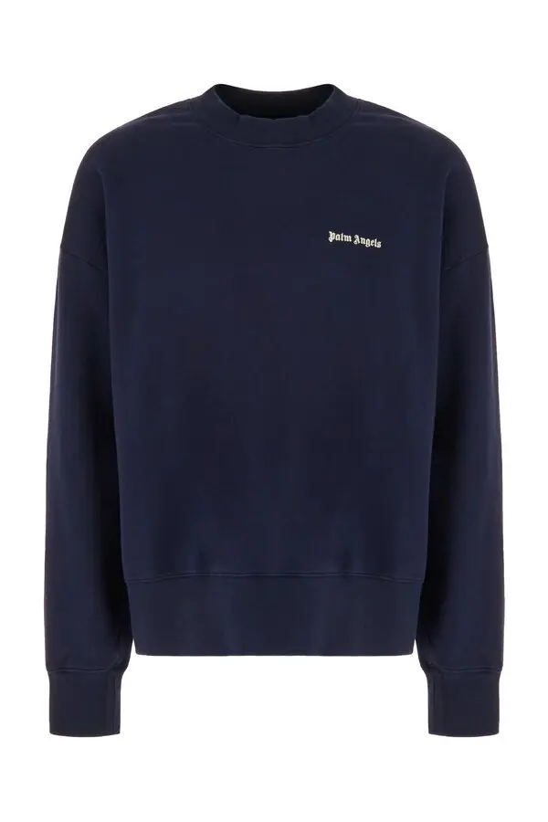 Palm Angels Embroidered Logo Crewneck Sweatshirt