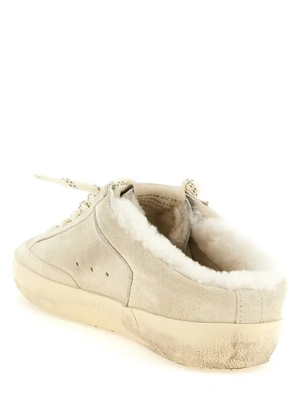 GOLDEN GOOSE Super Star" Suede Shearling Lined Sabot Sneakers