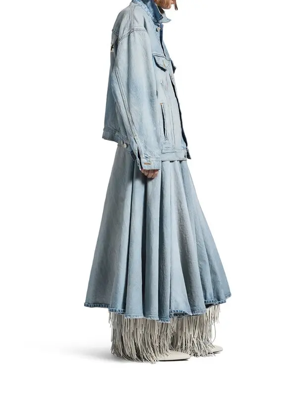 Balenciaga Regular Fit Denim Jacket - Multicolor