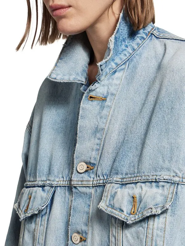Balenciaga Regular Fit Denim Jacket - Multicolor
