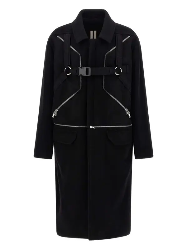 Rick Owens Blixa Jumbo Mac Zip-up Coat