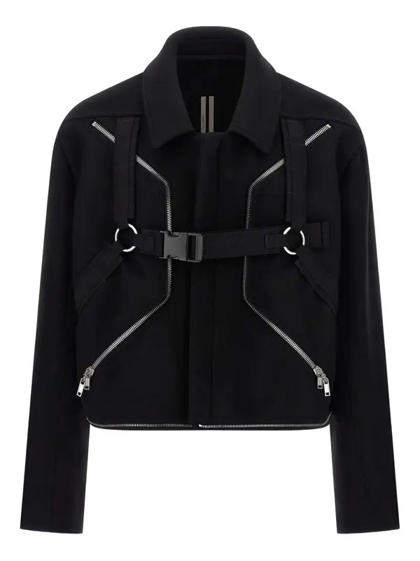 Rick Owens Blixa Jumbo Mac Zip-up Coat