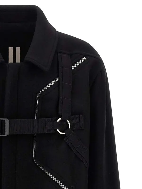 Rick Owens Blixa Jumbo Mac Zip-up Coat