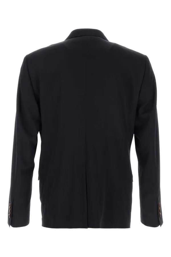 Dolce & Gabbana Black Stretch Wool Blazer