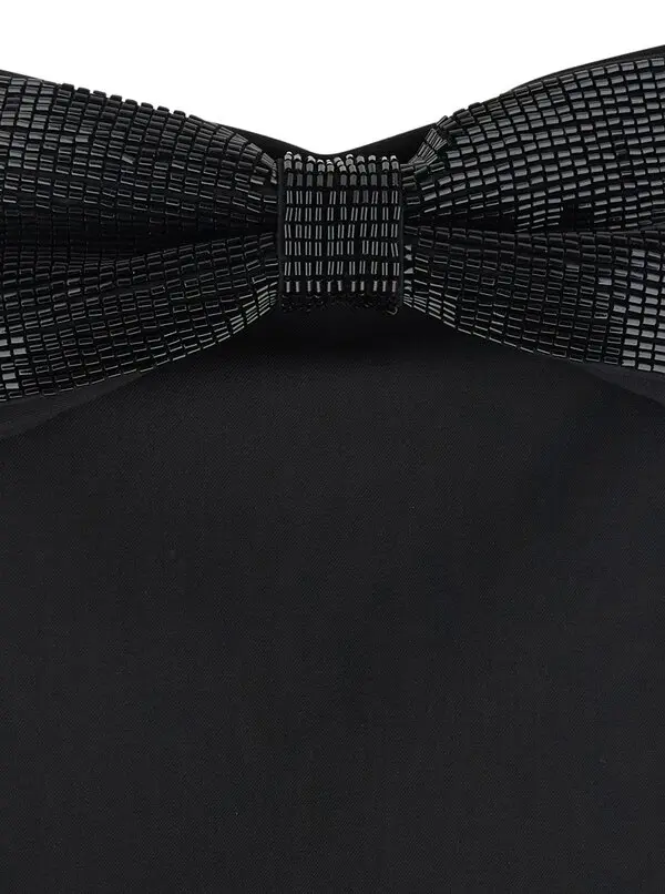 SELF-PORTRAIT Sleeveless Bandeau Top With Bow Detail - Multicolor