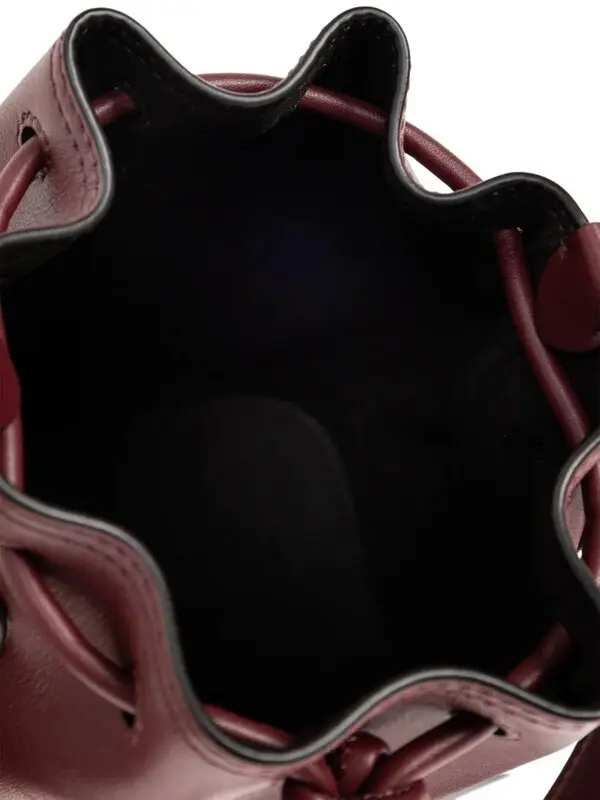 Fendi Mon Tresor Leather Mini Bucket Bag - Red