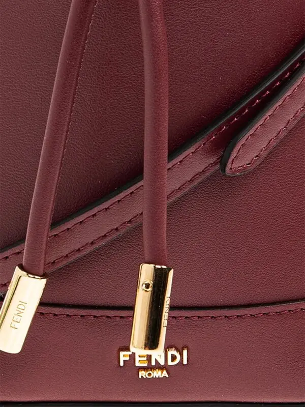 Fendi Mon Tresor Leather Mini Bucket Bag - Red