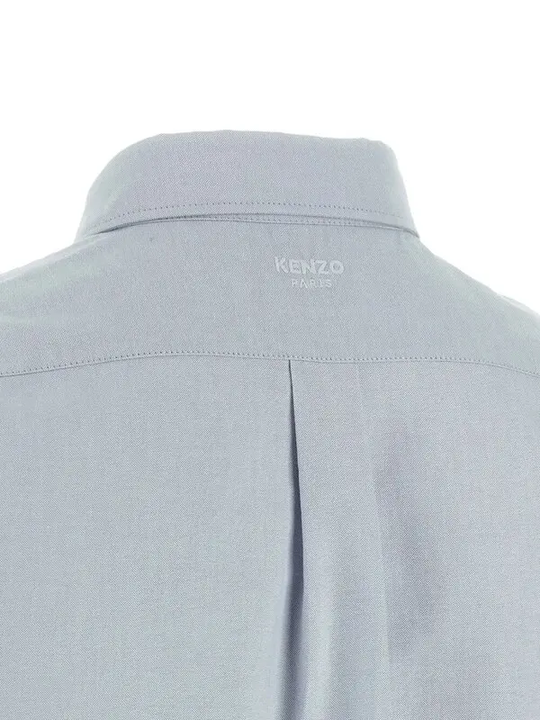 Kenzo Boke Flower Crest Casual Shirt - Blue