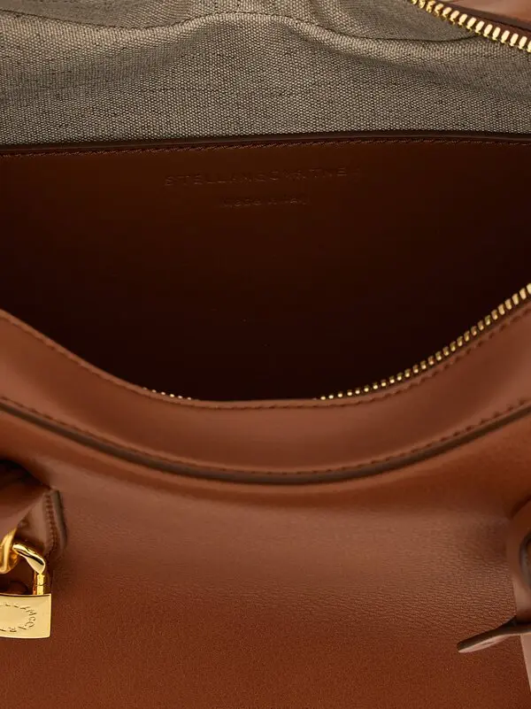 Stella McCartney Ryder Shoulder Bag With Padlock Detail - Brown