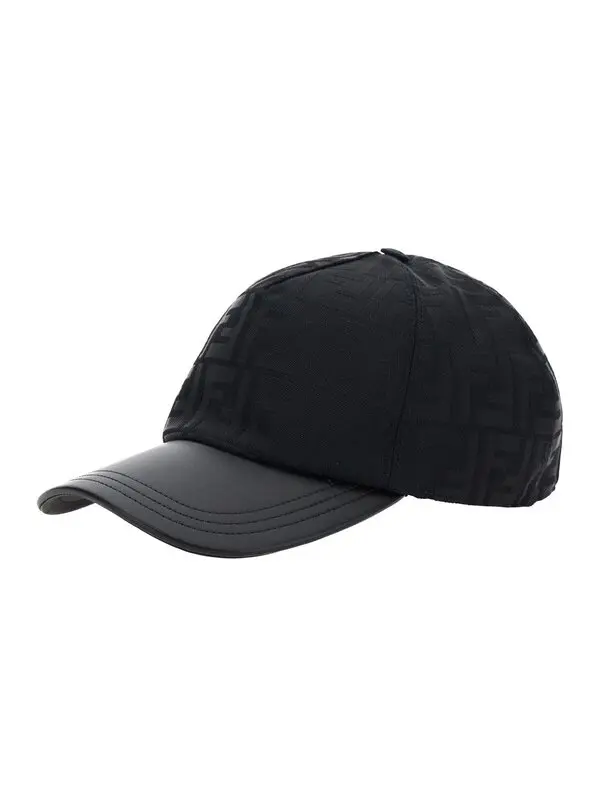 Fendi Ff Fabric Baseball Cap - Black
