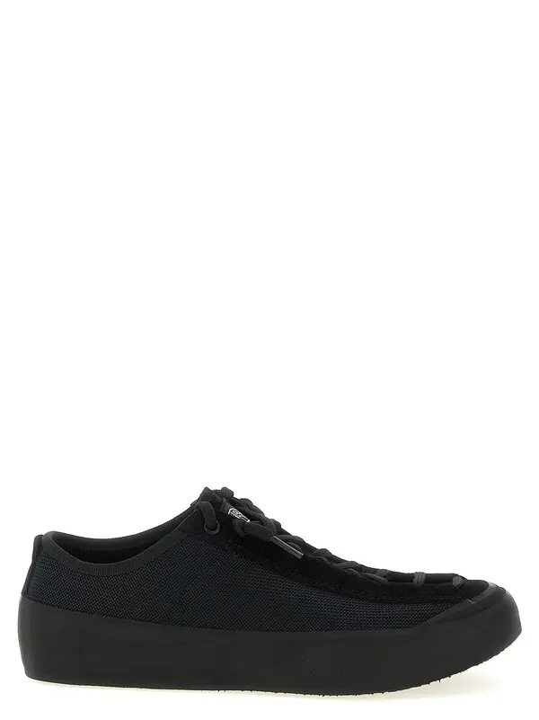 Stone Island Polyester Mesh Sneakers With Suede Details