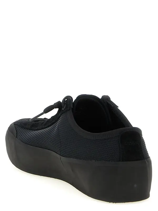 Stone Island Polyester Mesh Sneakers With Suede Details