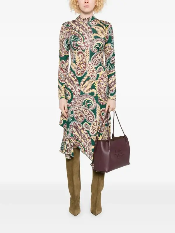 Etro Paisley Print Midi Dress - Multicolor