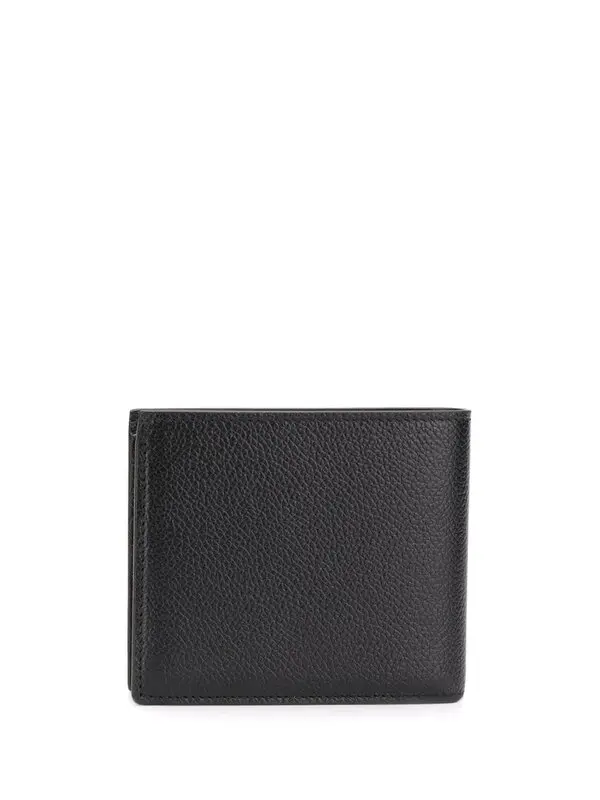 Balenciaga Logo-print Squared Bi-fold Wallet - Black