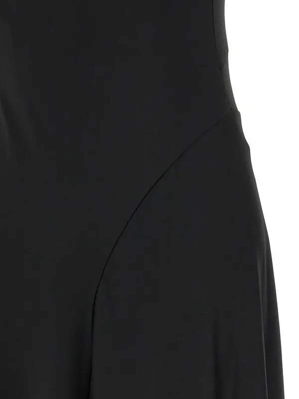 Victoria Beckham Zipped Front Midi Dress - Black