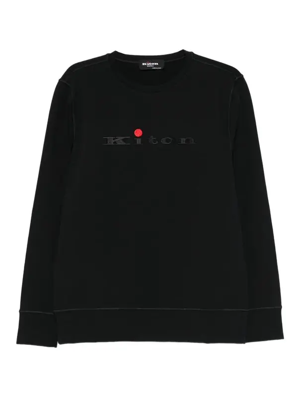 Kiton Logo Sweatshirt - Black