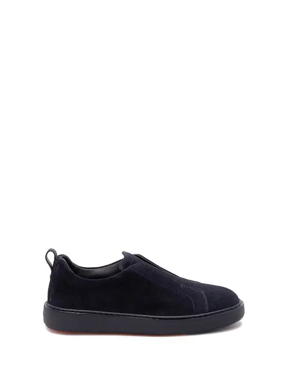 Santoni Victory Suede Slip-on Sneakers - Multicolor