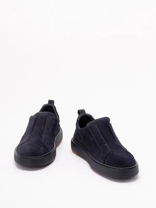 Santoni Victory Suede Slip-on Sneakers - Multicolor