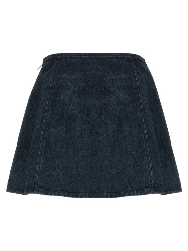 DIESEL® De-sweny-s1 Stonewash Denim Mini Skirt