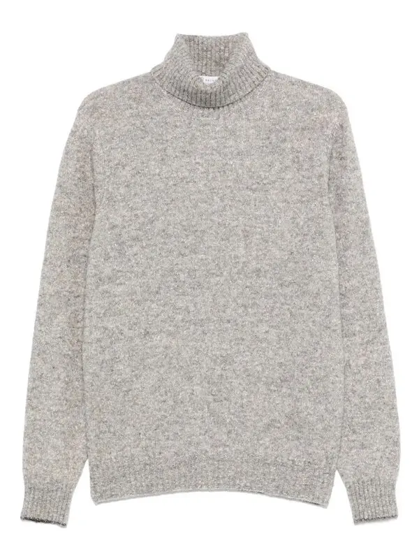 Brunello Cucinelli Alpaca High-collar Long-sleeve Sweater