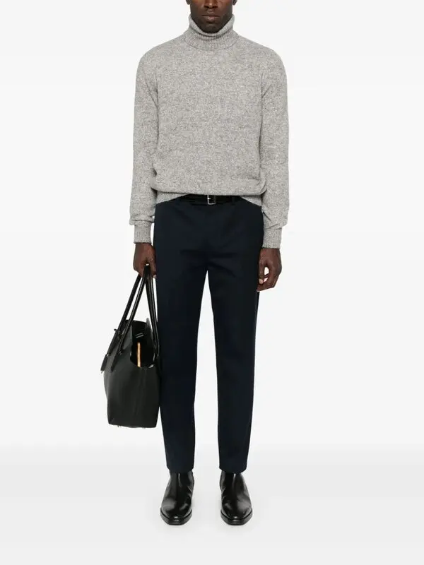 Brunello Cucinelli Alpaca High-collar Long-sleeve Sweater