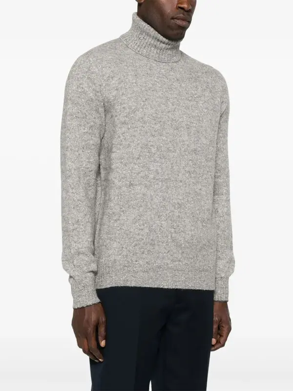 Brunello Cucinelli Alpaca High-collar Long-sleeve Sweater