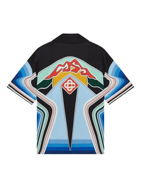 Casablanca Graphic Mountain Print Shirt