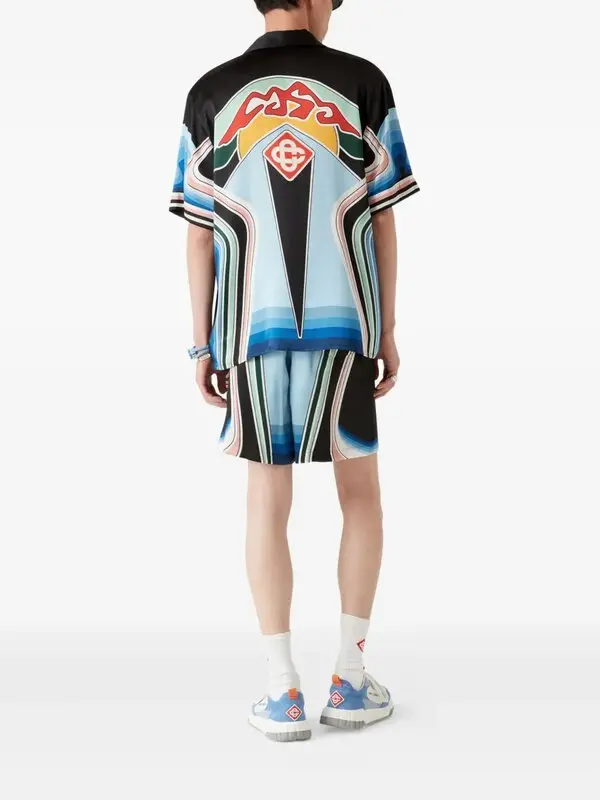 Casablanca Graphic Mountain Print Shirt