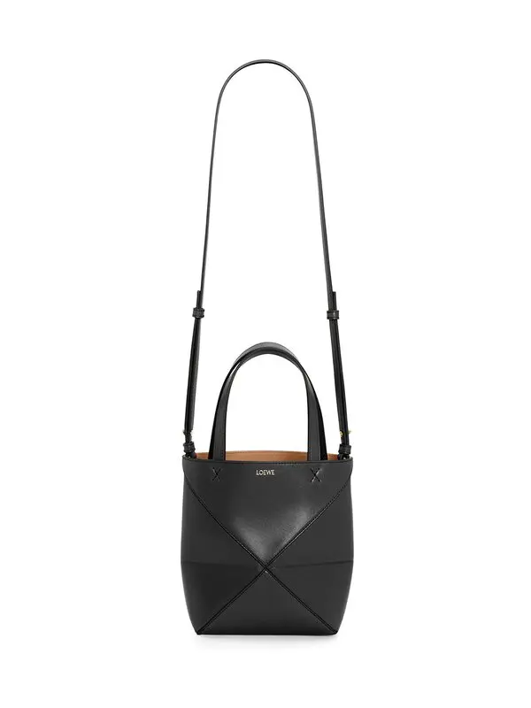 Loewe Mini Puzzle Fold Tote - Black