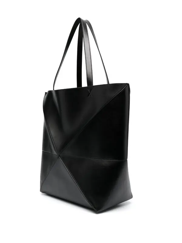 Loewe Leather Tote Bag - Black