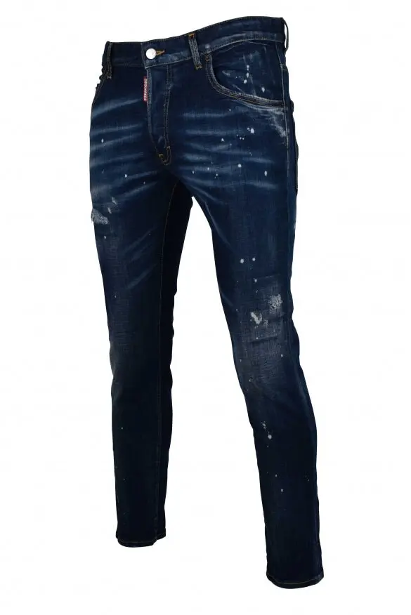 Dsquared2 Cotton Skater Jeans With Distressed Details