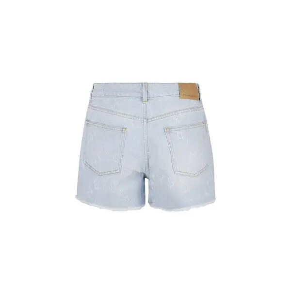 Stella McCartney Denim Shorts With Logo Detail