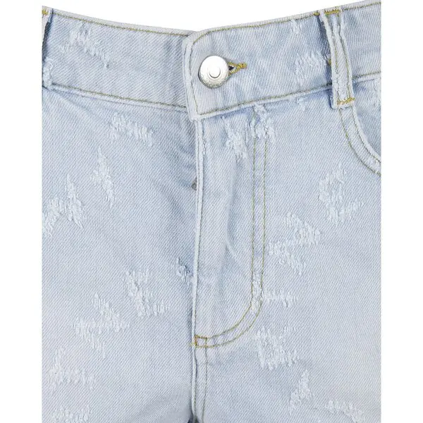 Stella McCartney Denim Shorts With Logo Detail