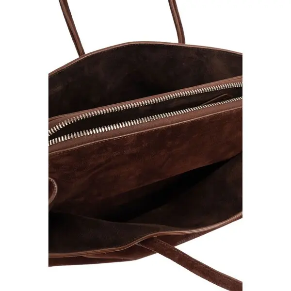 Attico Chocolate Suede Tote Bag