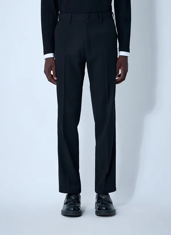 Prada Wool Slim Fit Trousers - Black