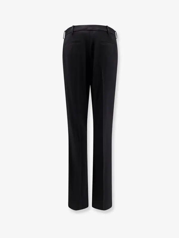 Balenciaga Slim Tailored Wool Trousers - Black