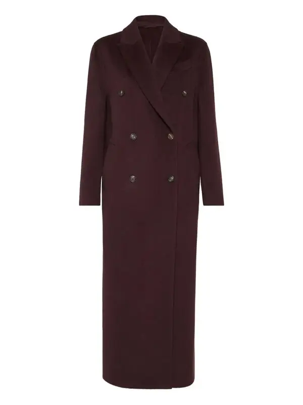 Brunello Cucinelli Double-breasted Coat - Red