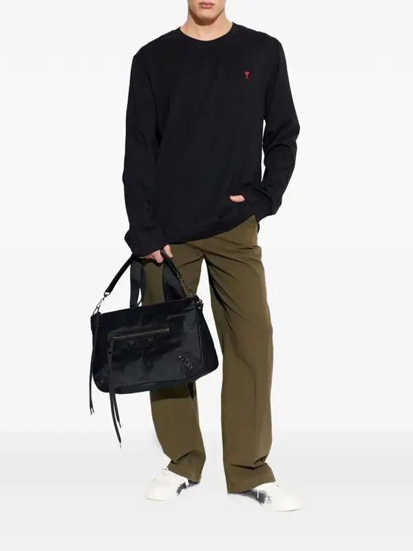 Dries Van Noten Cotton Trousers With Side Pocket - Green