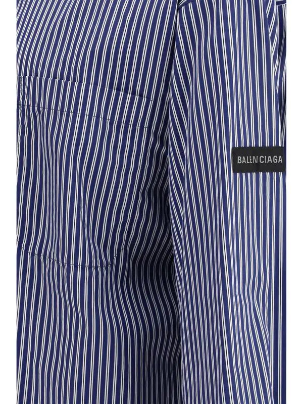 Balenciaga Embroidered Poplin Oversized Shirt