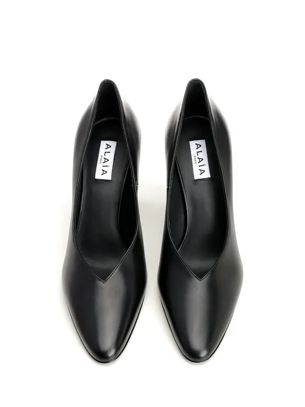 Alaïa 90 Leather Pumps - Black