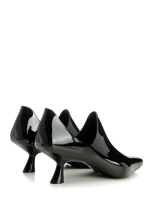 Loewe Emily Aqua Bootie 45 In Rubber - Black