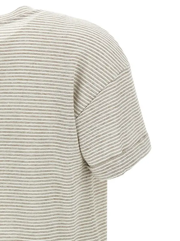 Peserico Lamé Striped T-shirt