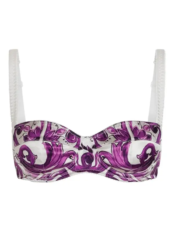 Dolce & Gabbana Graphic Print Bra - Multicolor